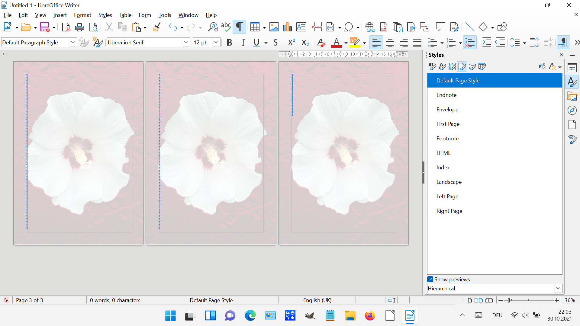 Watermark image in all pages in Writer (LO 7.2.2.2) - English - Ask ...