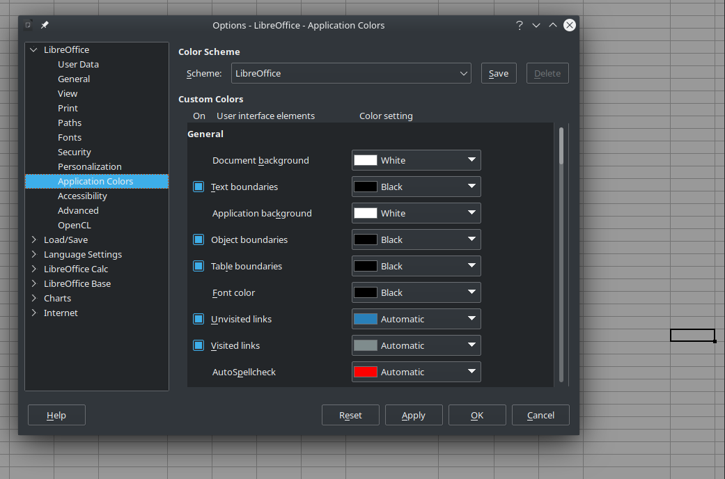 Change Selected Cell Indicator Colour Calc English Ask LibreOffice