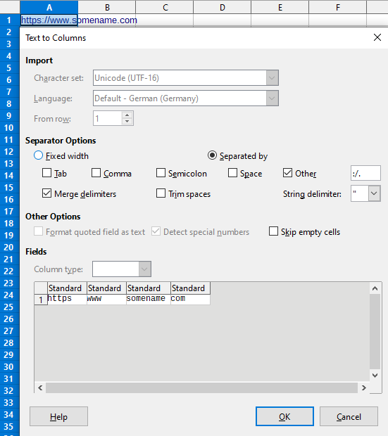 Split Cells In A Column English Ask LibreOffice