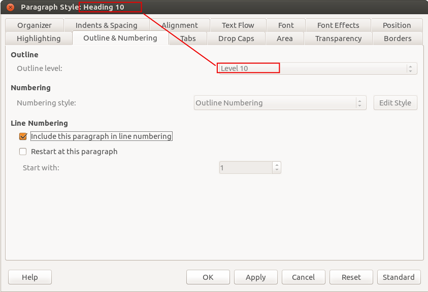 Modify Numbering Of The Headings No Numbering Shown English Ask 