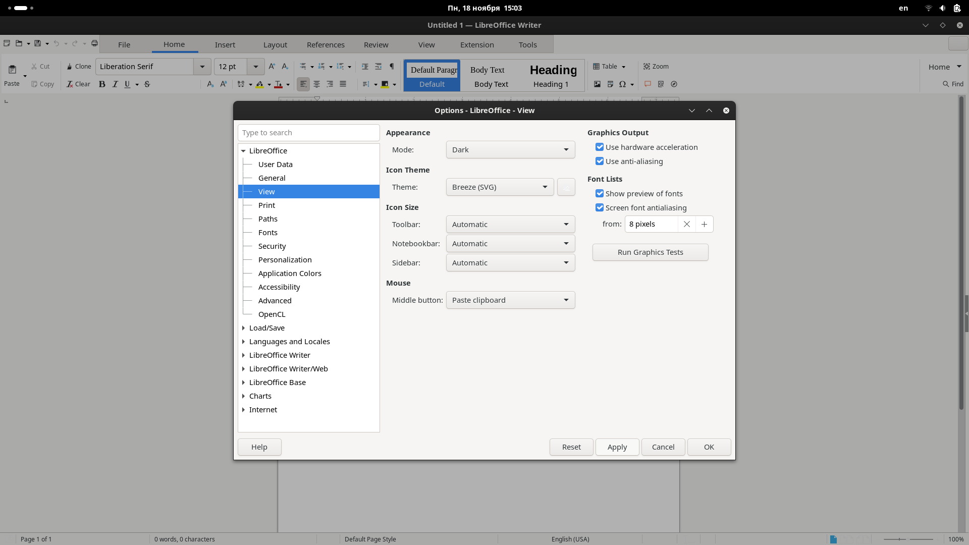 How to fix GUI after changing DE / Setting up GUI on GNOME [Need help] - English - Ask LibreOffice