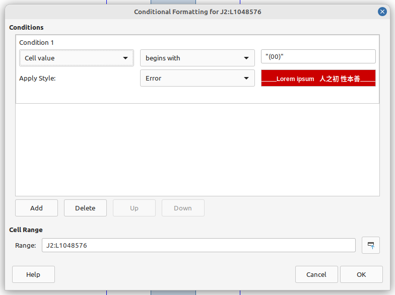 FormatOperator BEGINS WITH How To Create Conditional Formatting In Python English Ask 