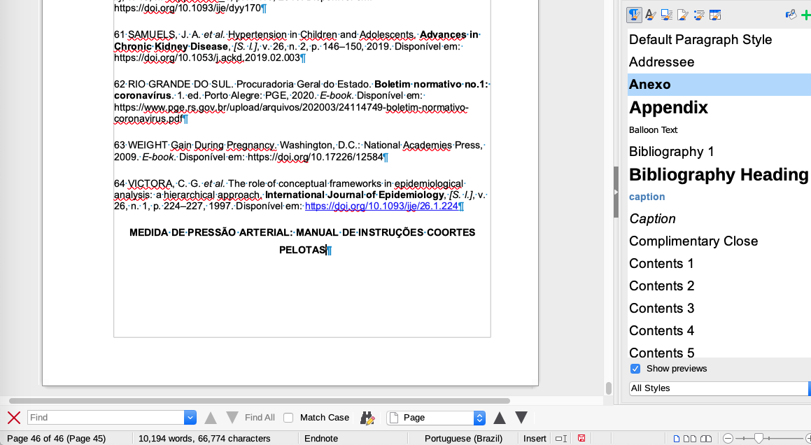 Can t Insert Section After Endnotes English Ask LibreOffice