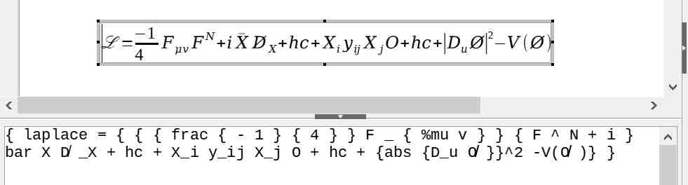 How to get Feynman slash notation in Writer formula - English - Ask ...