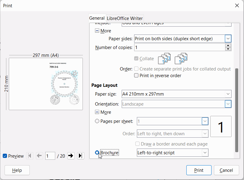 Set Up To Print Two A5 On A4 English Ask LibreOffice