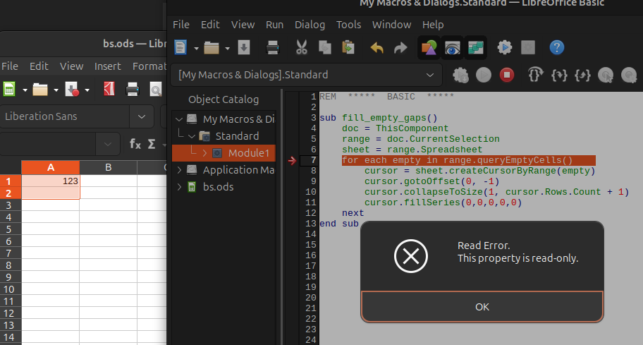 Macro to copy date from cell above gives problem sorting - English - Ask LibreOffice