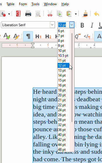 Why Font Size Gets Smaller When I Press Up English Ask LibreOffice